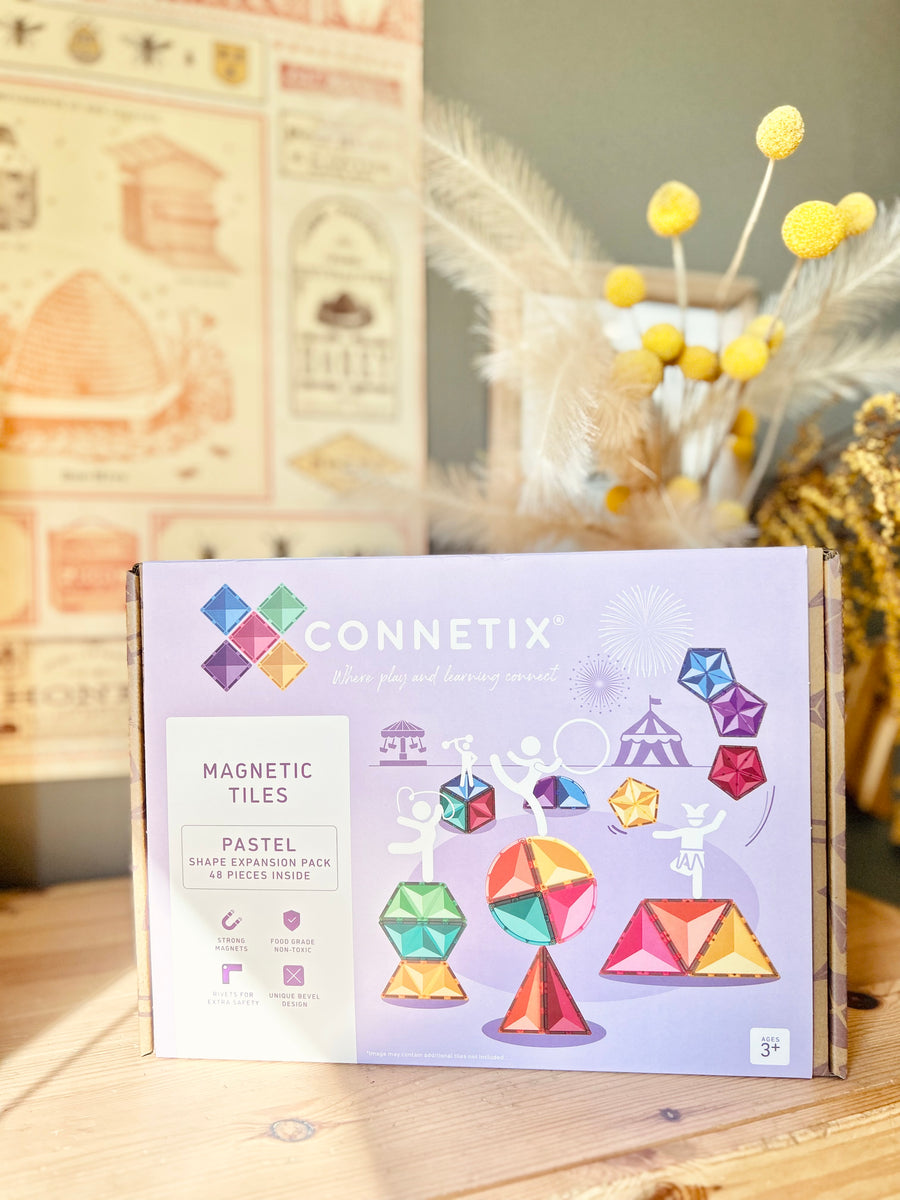 Connetix Pastel Shape Expansion Pack 48 pc – Little Gumnuts