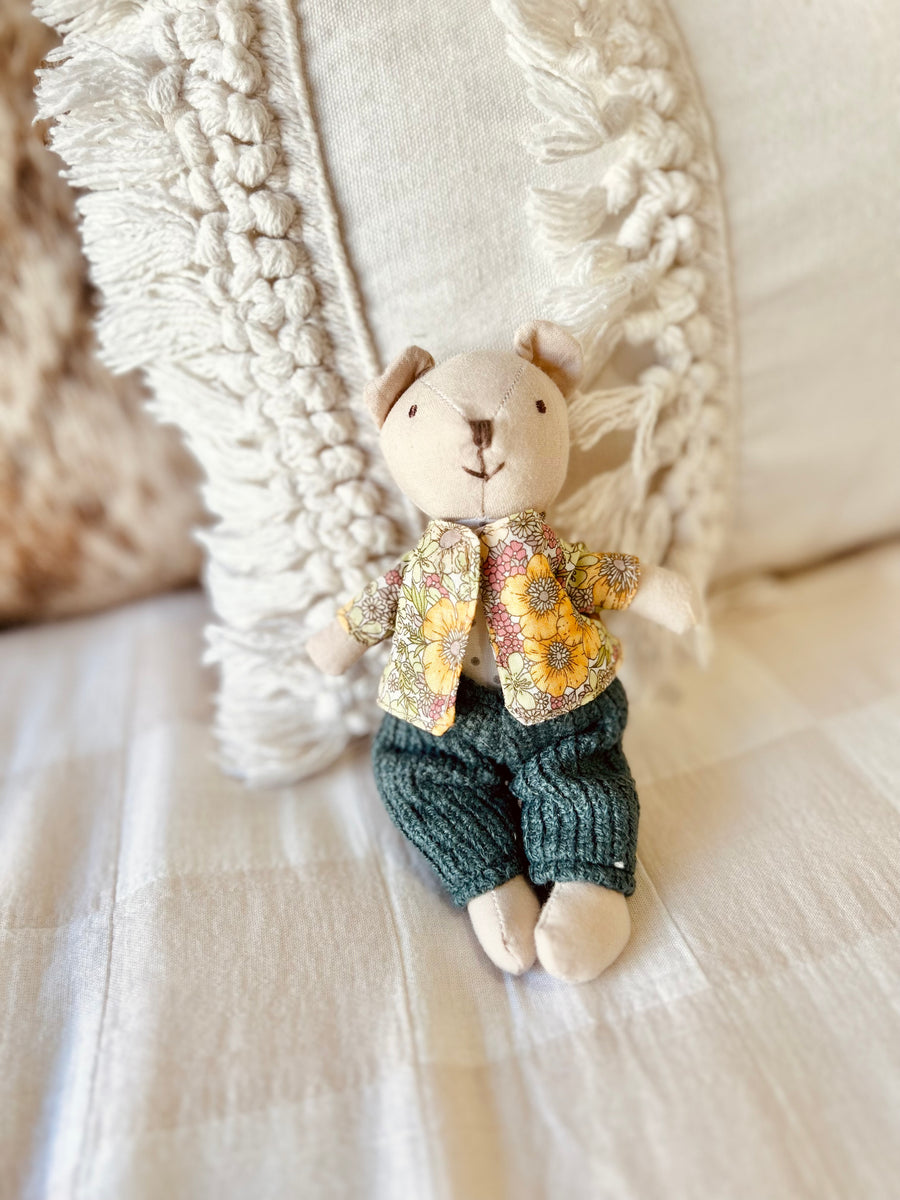 Bobbie the Bear Mini Doll – Little Gumnuts