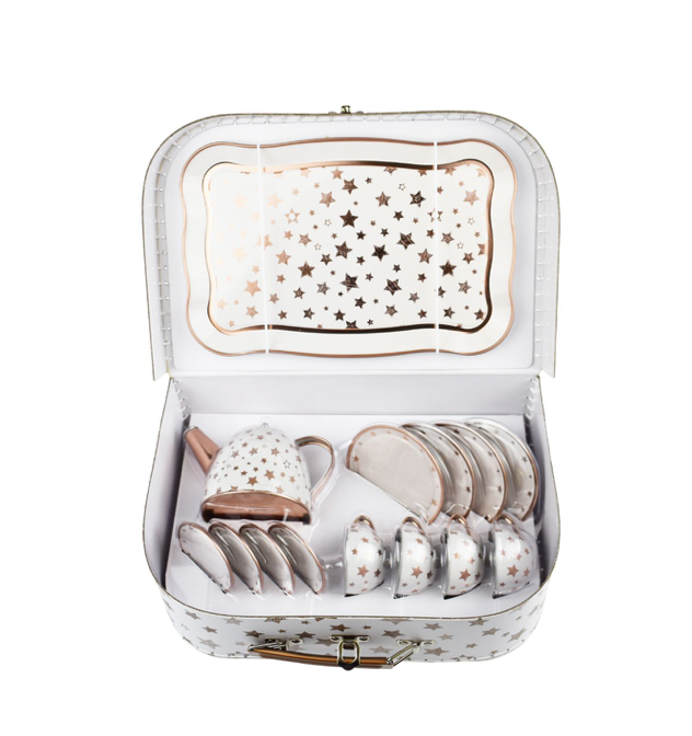 GOLD STAR TIN TEA SET IN SUITCASE – Little Gumnuts