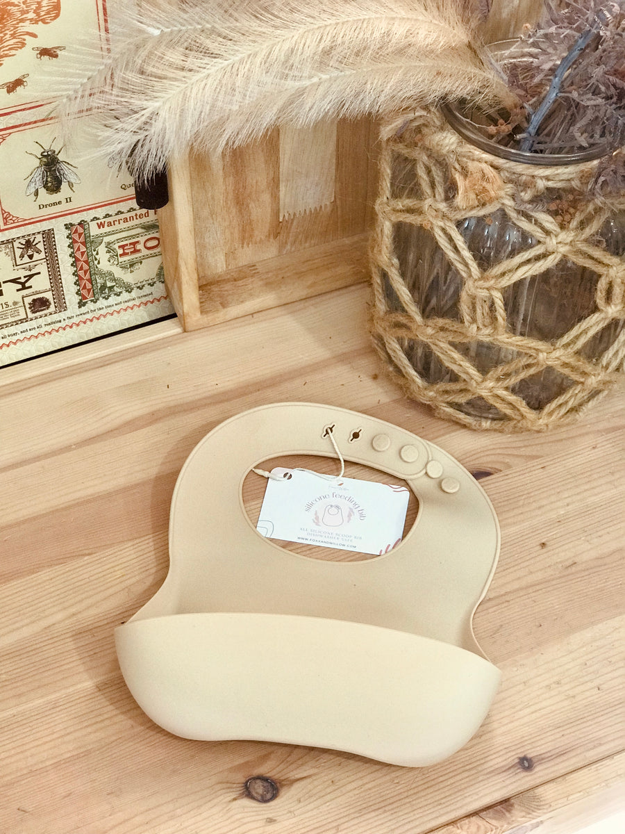Silicone Feeding Bib (bucket bib) – Little Gumnuts